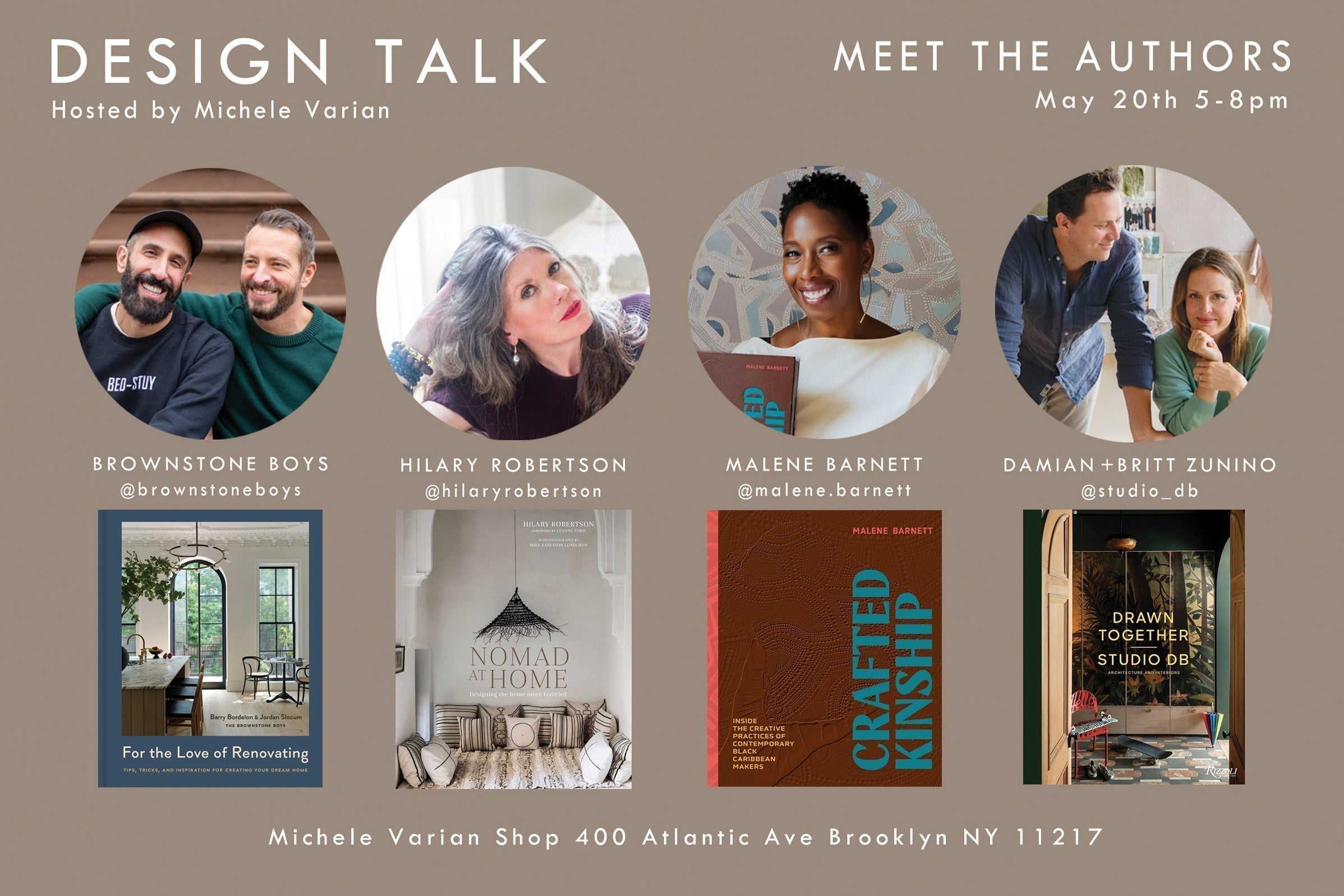 Design Talk : Meet The Authors– Michele Varian Shop
